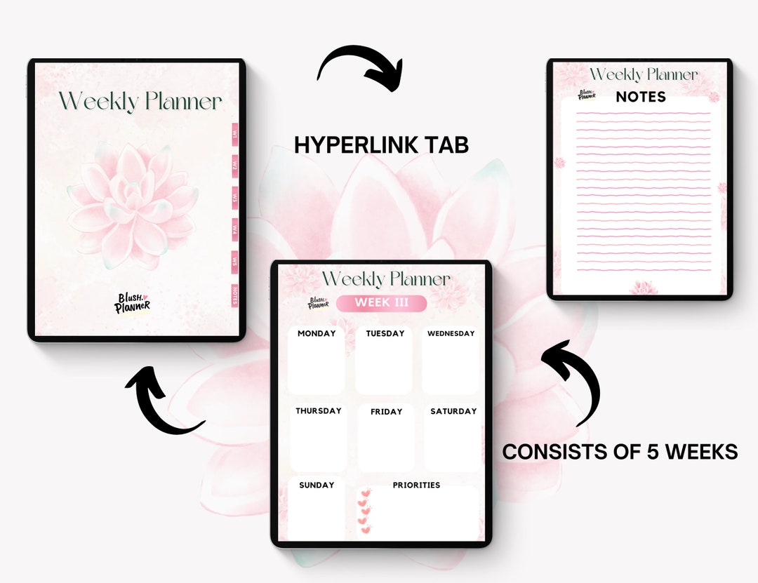 Floral Weekly Planner Printable - Etsy