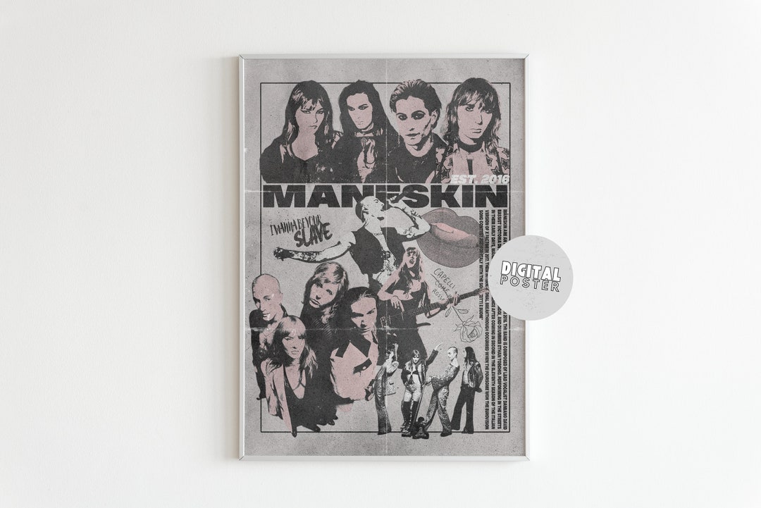 Unique Printable Maneskin Poster Trendy Wall Art for Music Lovers Rock ...
