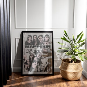 Unique Printable Maneskin Poster Trendy Wall Art for Music Lovers Rock ...