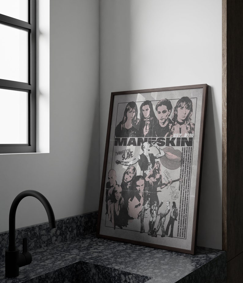 Unique Printable Maneskin Poster Trendy Wall Art for Music Lovers Rock ...