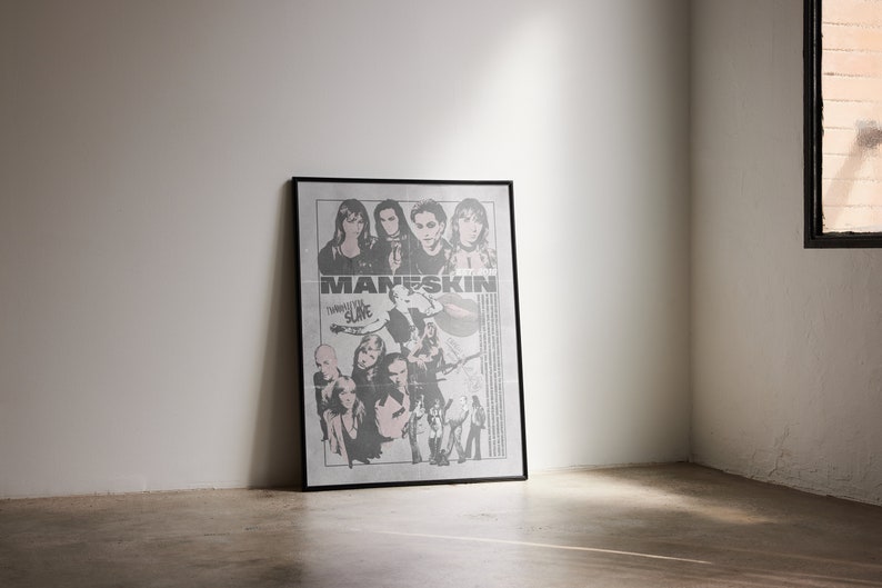 Unique Printable Maneskin Poster Trendy Wall Art for Music Lovers Rock ...