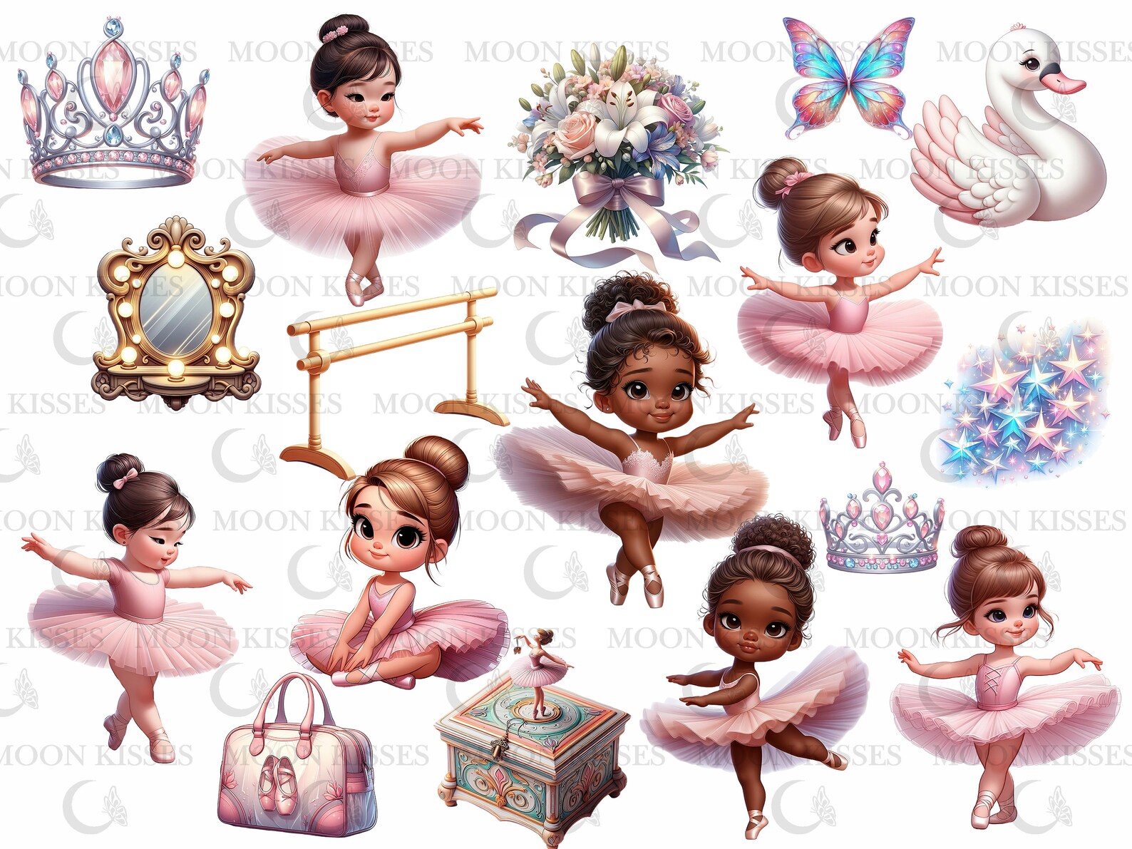 Watercolor Ballerina Clipart Ballet Dancer Ballerina Png Clipart Tutu ...