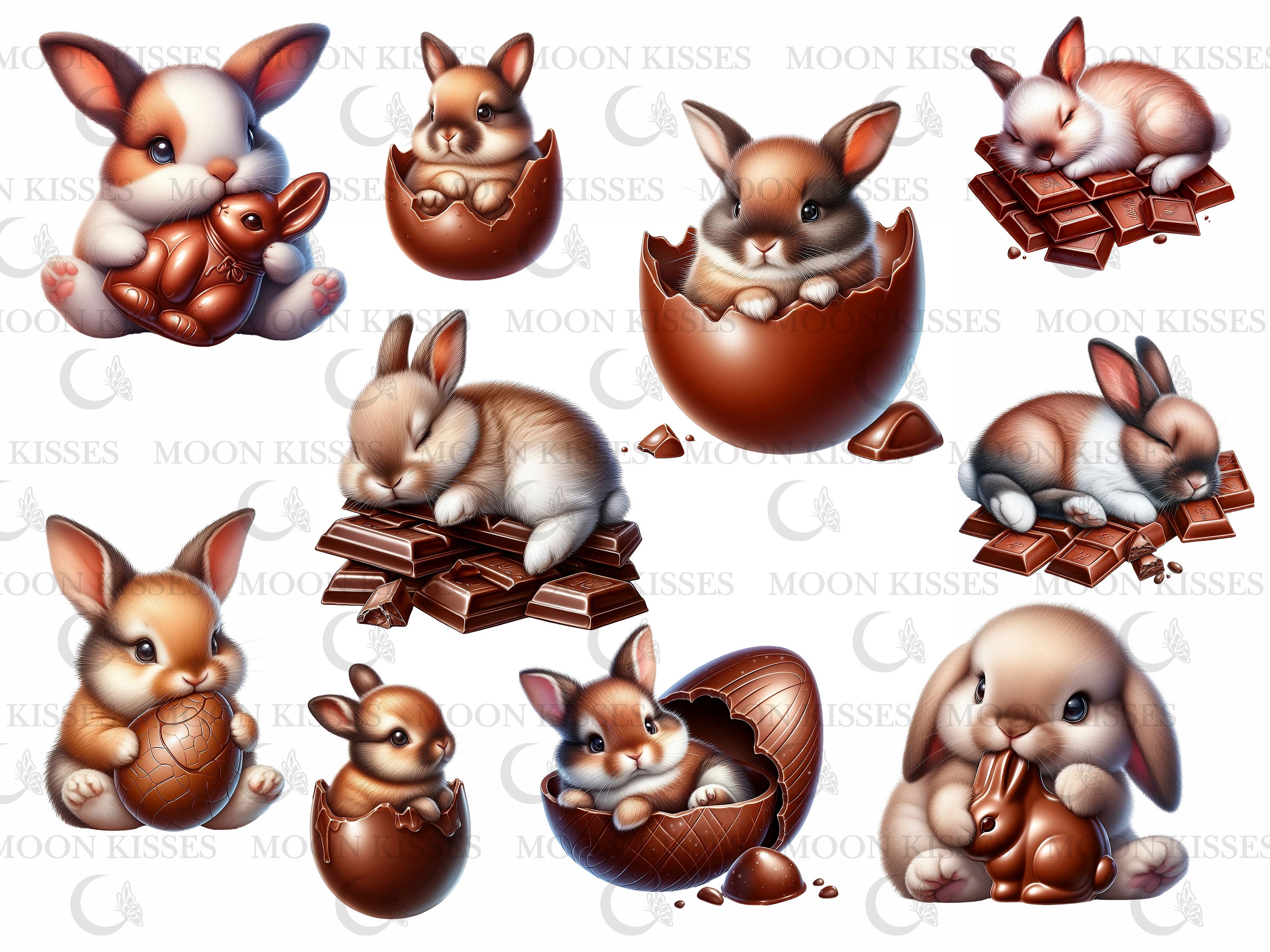 Easter Bunny Clip Art Chocolate Bunny Clipart Rabbit PNG Easter ...