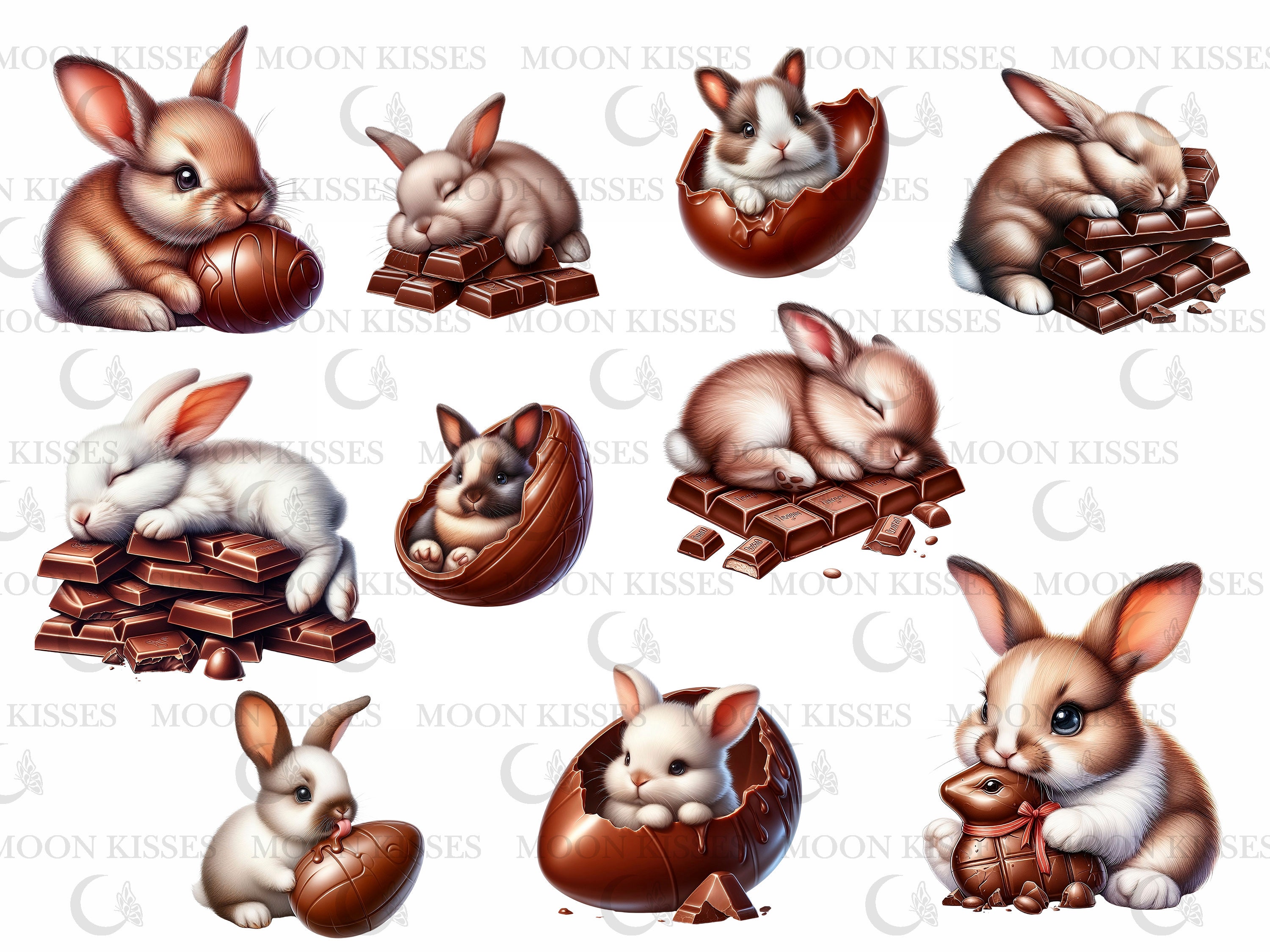 Easter Bunny Clip Art Chocolate Bunny Clipart Rabbit PNG Easter ...
