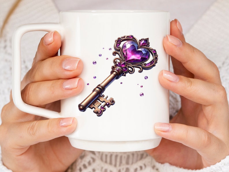 Valentine's Padlock and Keys Clipart Romantic Padlock Keys PNG Love ...