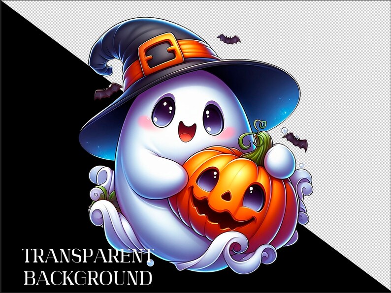 Halloween Clipart Ghost and Pumpkin Clip Art Pumpkin PNG Halloween ...