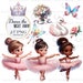 Watercolor Ballerina Clipart Ballet Dancer Ballerina Png Clipart Tutu ...