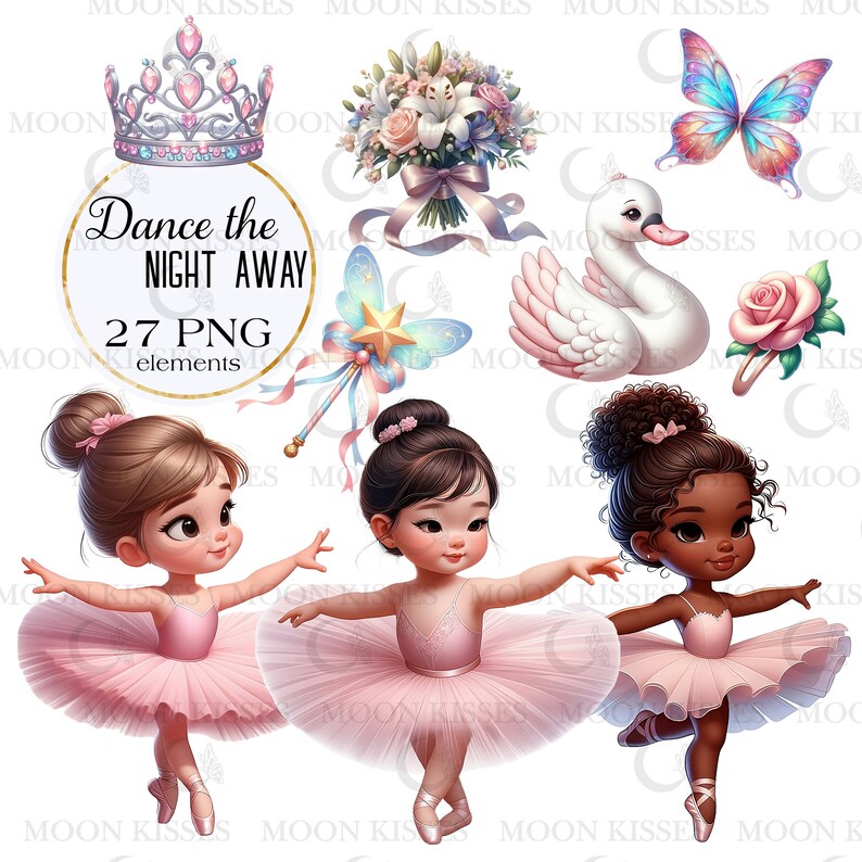 Watercolor Ballerina Clipart Ballet Dancer Ballerina Png Clipart Tutu ...