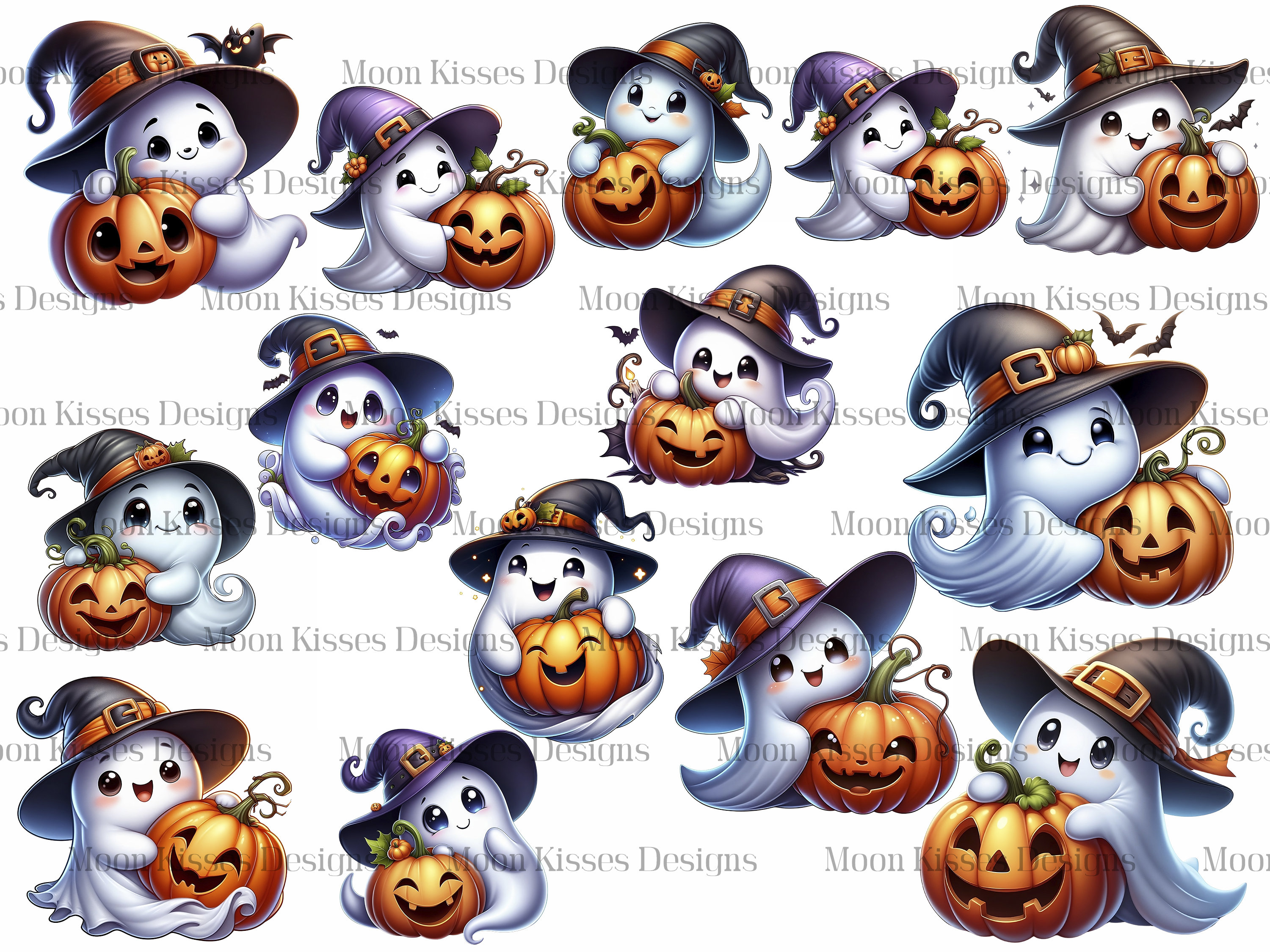 Halloween Clipart Ghost and Pumpkin Clip Art Pumpkin PNG Halloween ...
