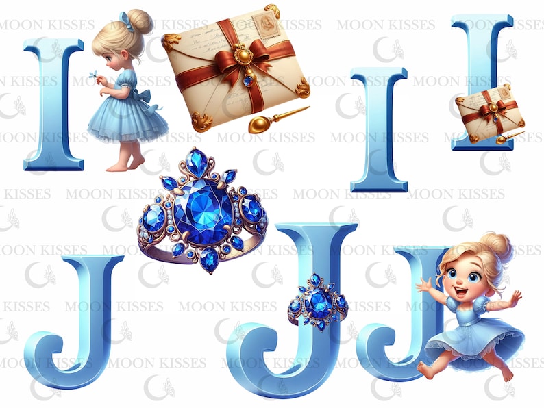 Princess Clipart Princess PNG Princess Alphabet Princess Stickers ...