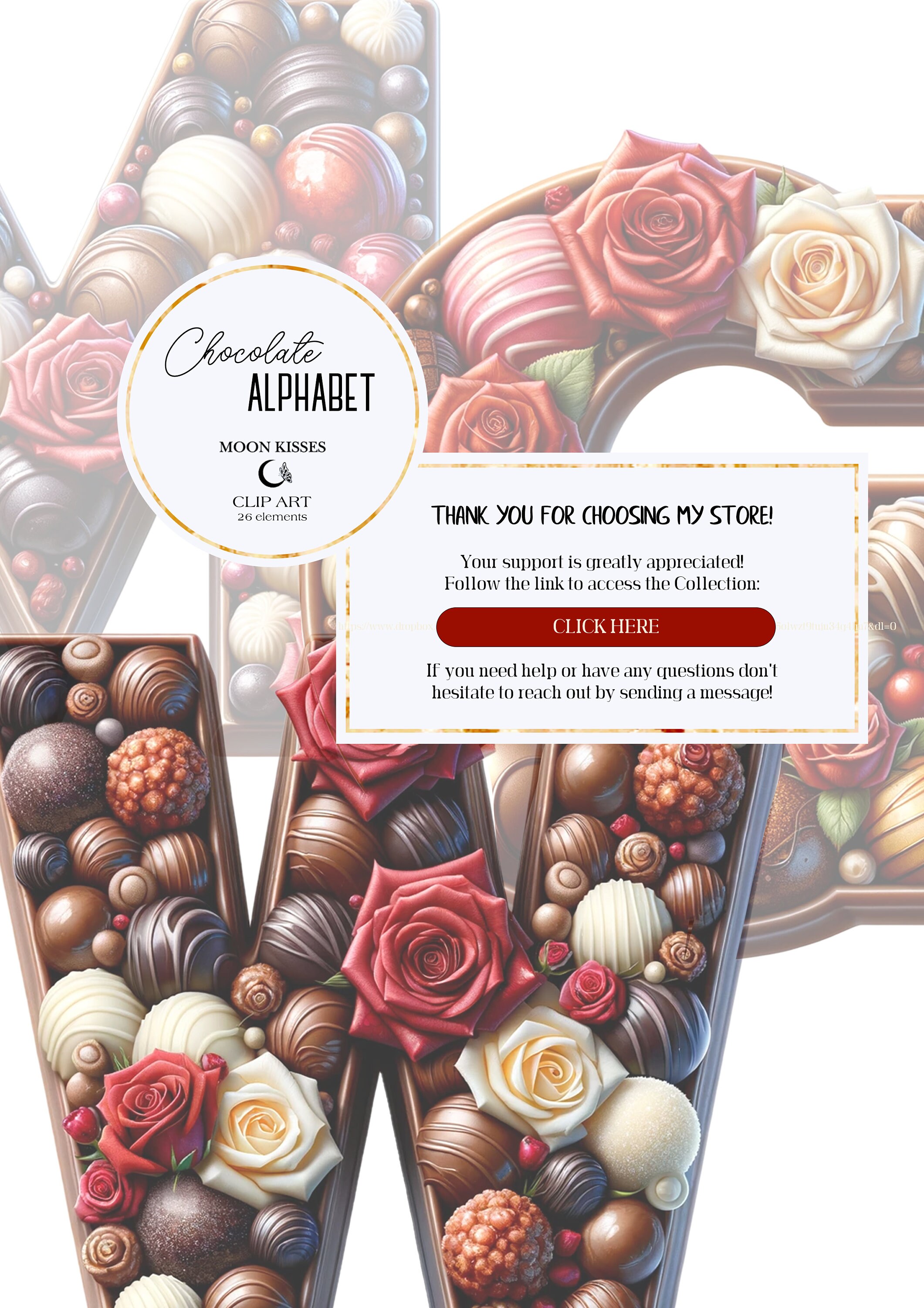 Chocolate Letters Clipart Chocolate Alphabet PNG - Etsy