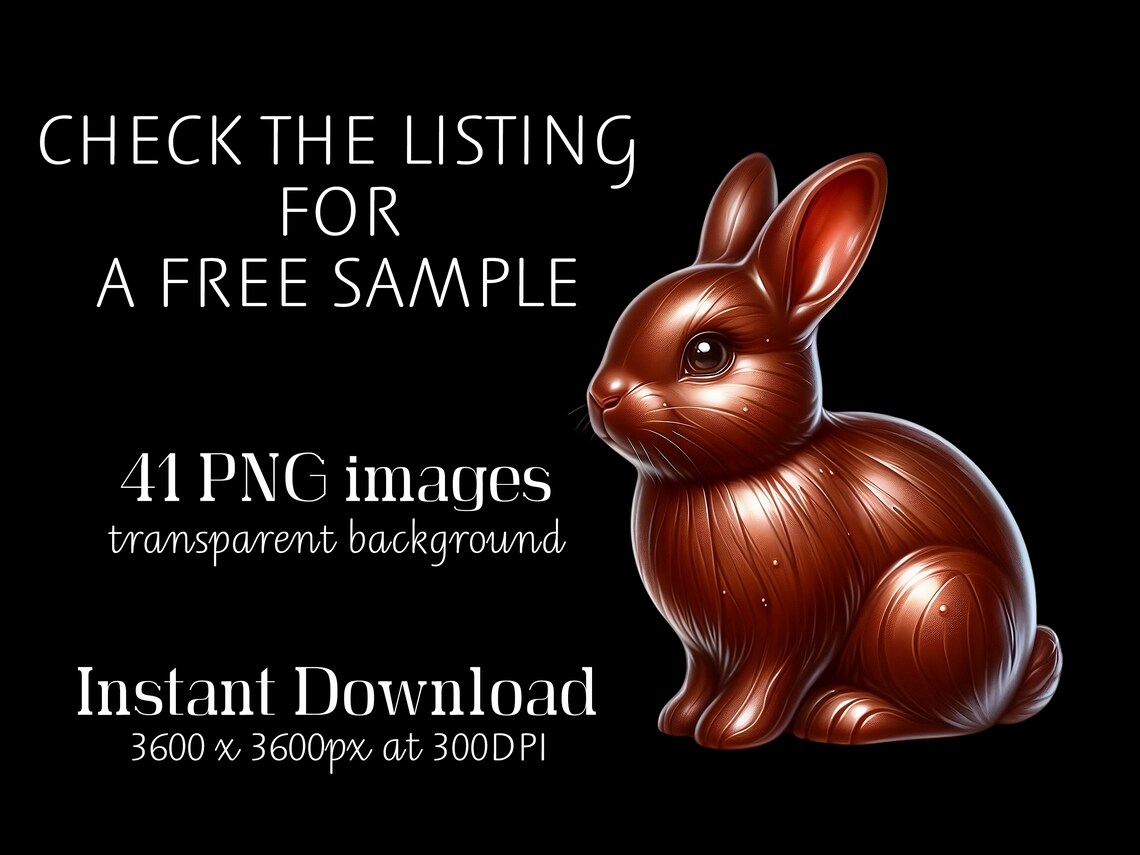 Easter Bunny Clip Art Chocolate Bunny Clipart Rabbit PNG Easter ...