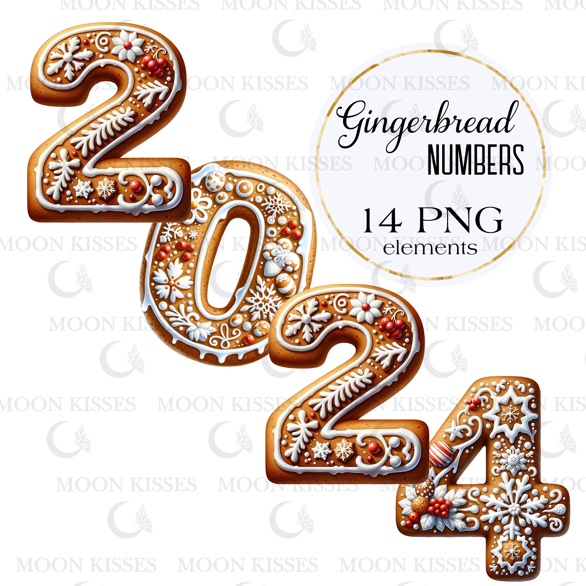 Christmas Numbers Clipart Cookie Numbers PNG Gingerbread 0 9 PNG Cookie ...