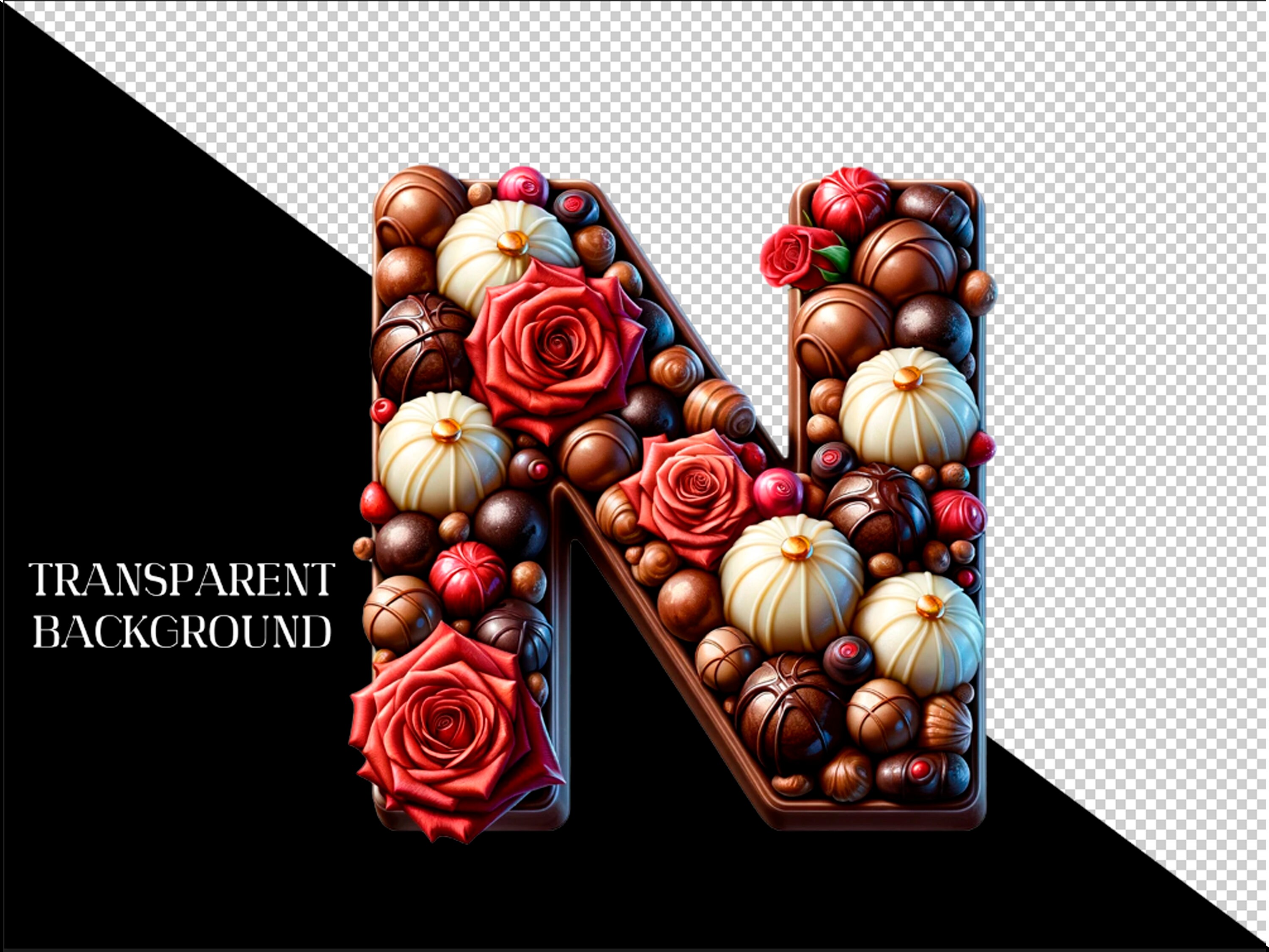 Chocolate Letters Clipart Chocolate Alphabet PNG - Etsy