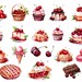 Cherry Clipart: Cherry Blossom, Cherry Jam, Cherry Pie, Cherry Cupcake ...