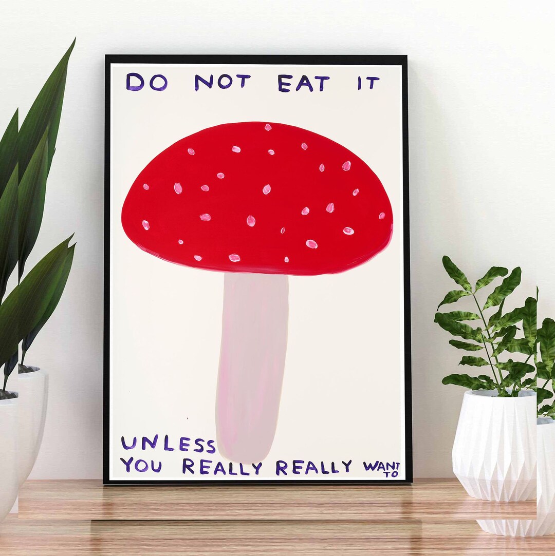 Do Not Eat It Unless You Really Really Want to Poster David Shrigley ...