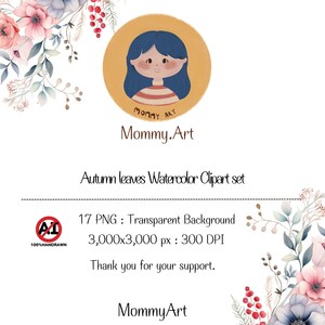 Autumn Leaves Clipart Set | Hand-drawn Fall Foliage Graphics | 17 High ...