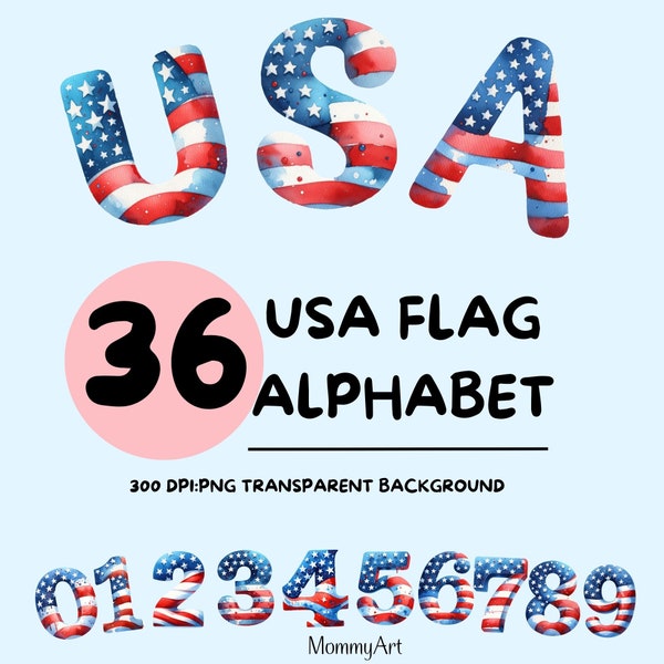 Patriotic Letters - Etsy