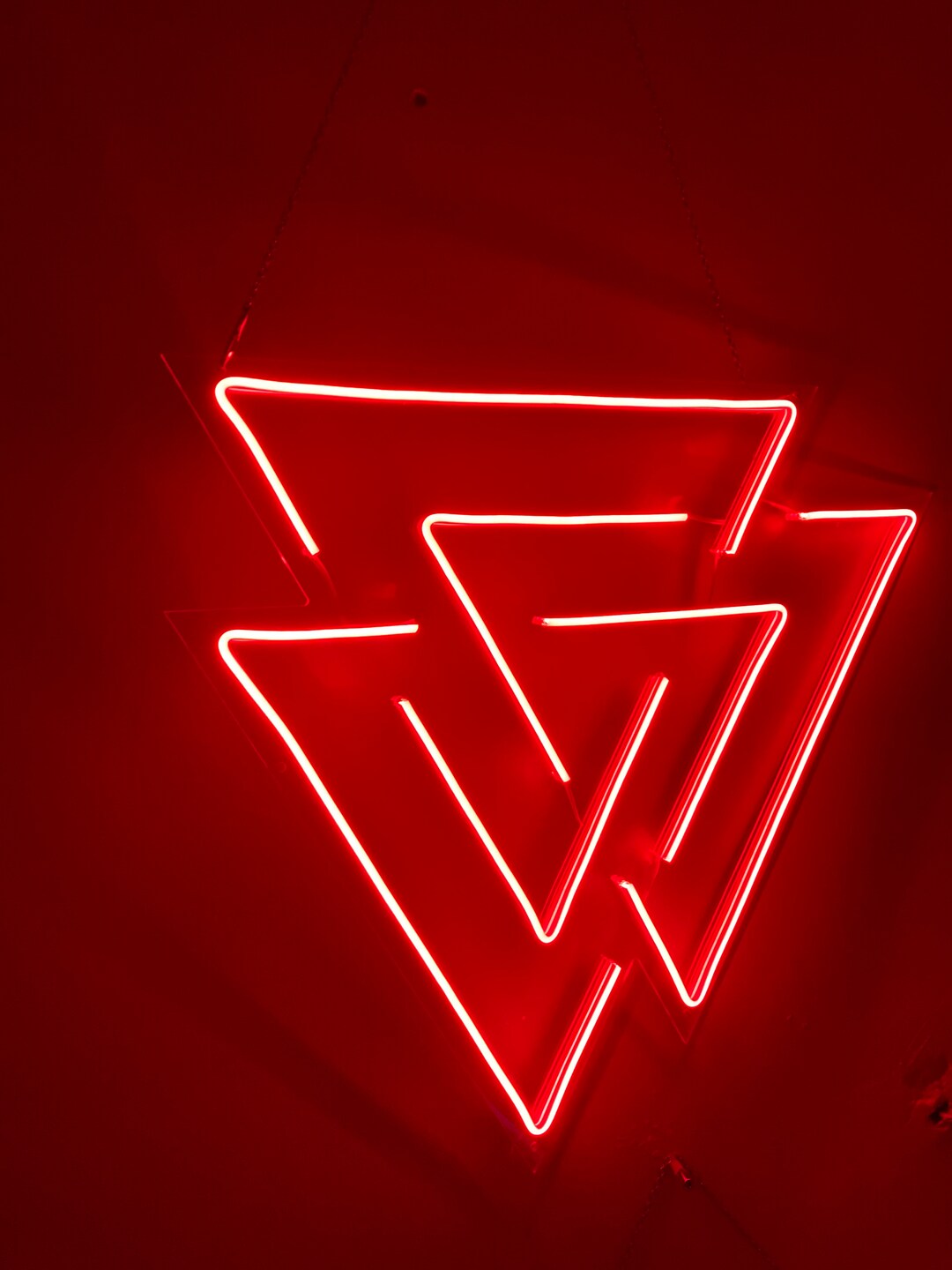 Triangle Symbols Neon Sign, Neon Art With Personal Signs, Custom Neon ...