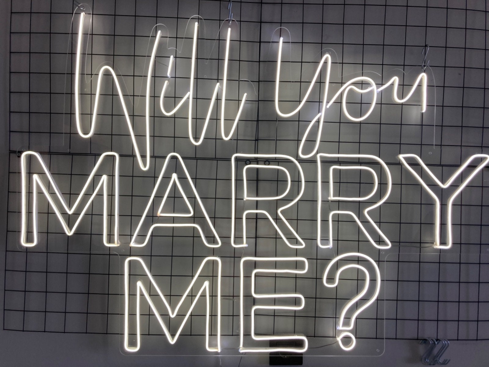 Will You Marry Me Proposal Neon Sign, Wedding Party Neon Light Decor ...