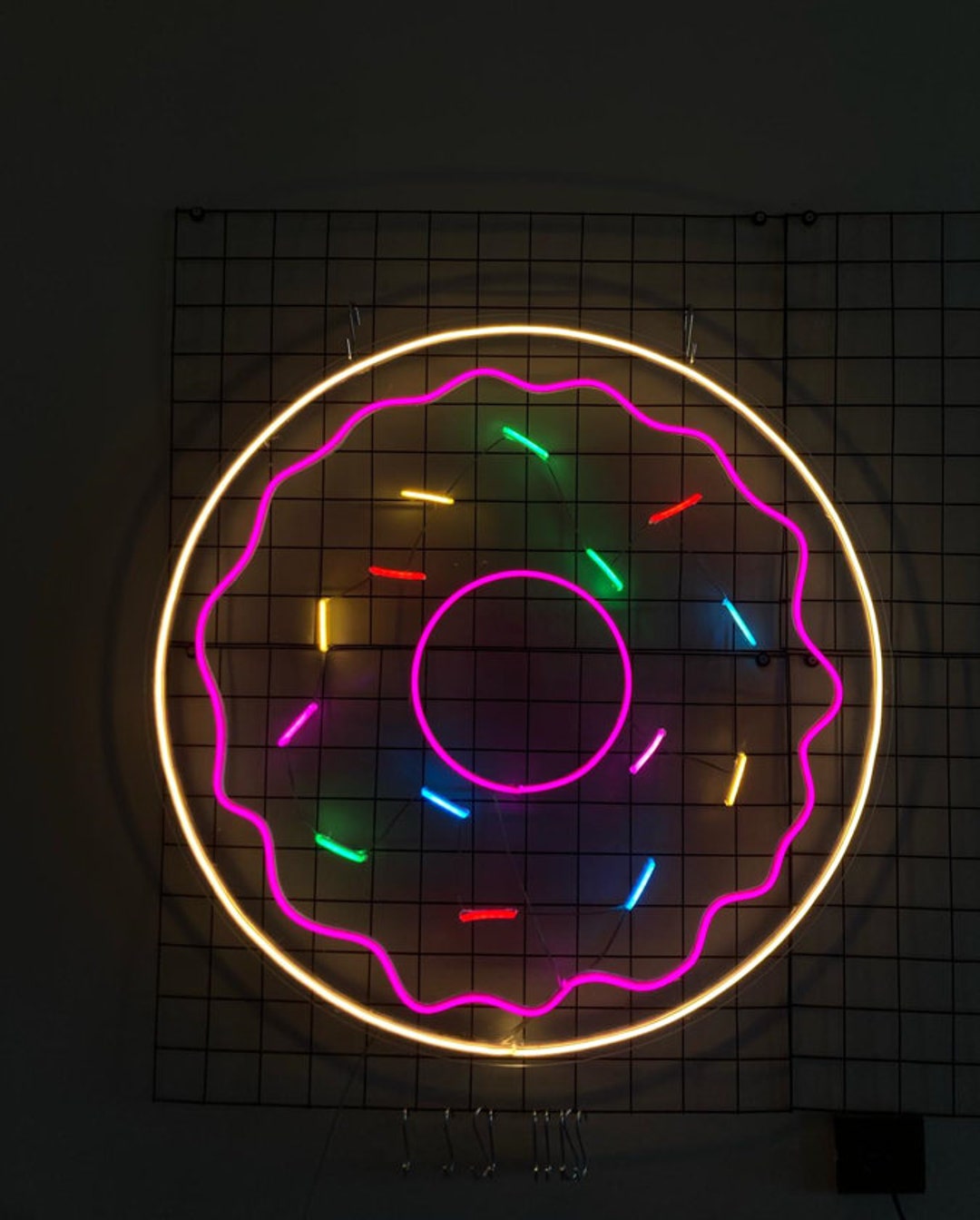 Donut Neon Sign, Pink Donut Bakery Cafe Wall Decor, Sweet Neon Light ...