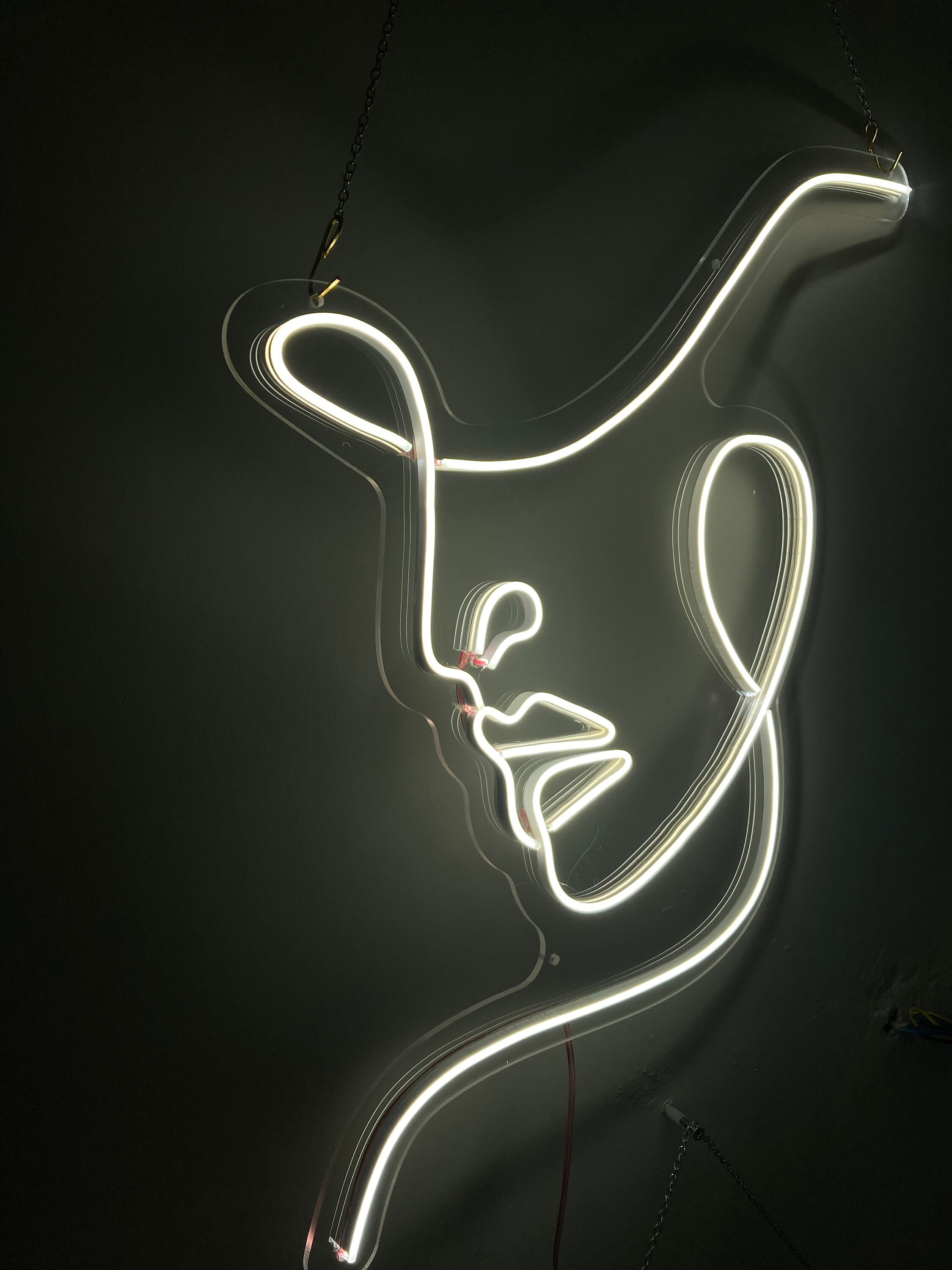 Woman Face Female Butt and Body Neon Light, Female Body Decor, Bar Neon ...