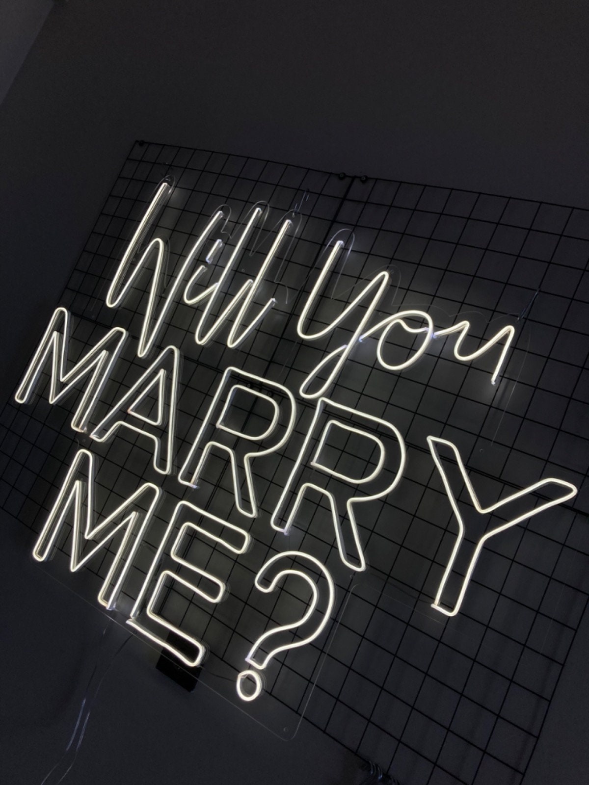 Will You Marry Me Proposal Neon Sign, Wedding Party Neon Light Decor ...