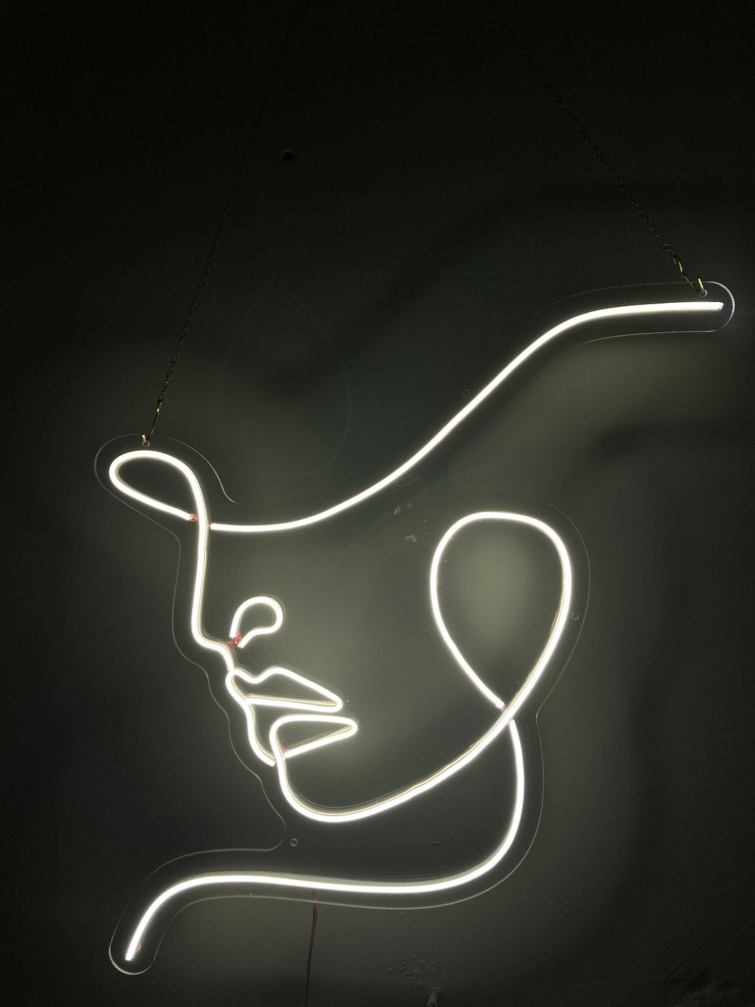 Woman Face Female Butt and Body Neon Light, Female Body Decor, Bar Neon ...