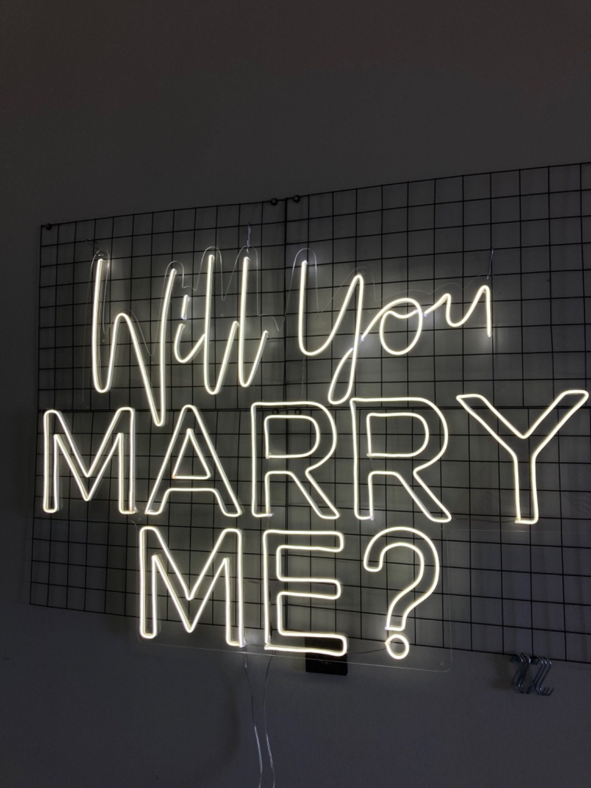 Will You Marry Me Proposal Neon Sign, Wedding Party Neon Light Decor ...