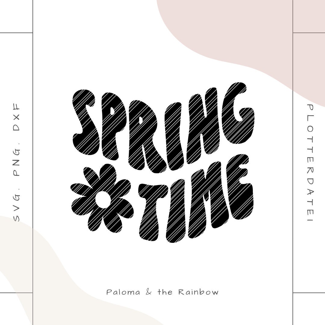 Plotter File Font Spring Time Spring Retro Plotting Clipart Svg Png Dfx ...