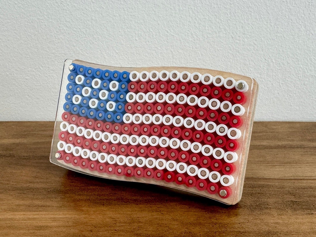 Woodpegperler Flag Kit Perler Beads Art - Etsy
