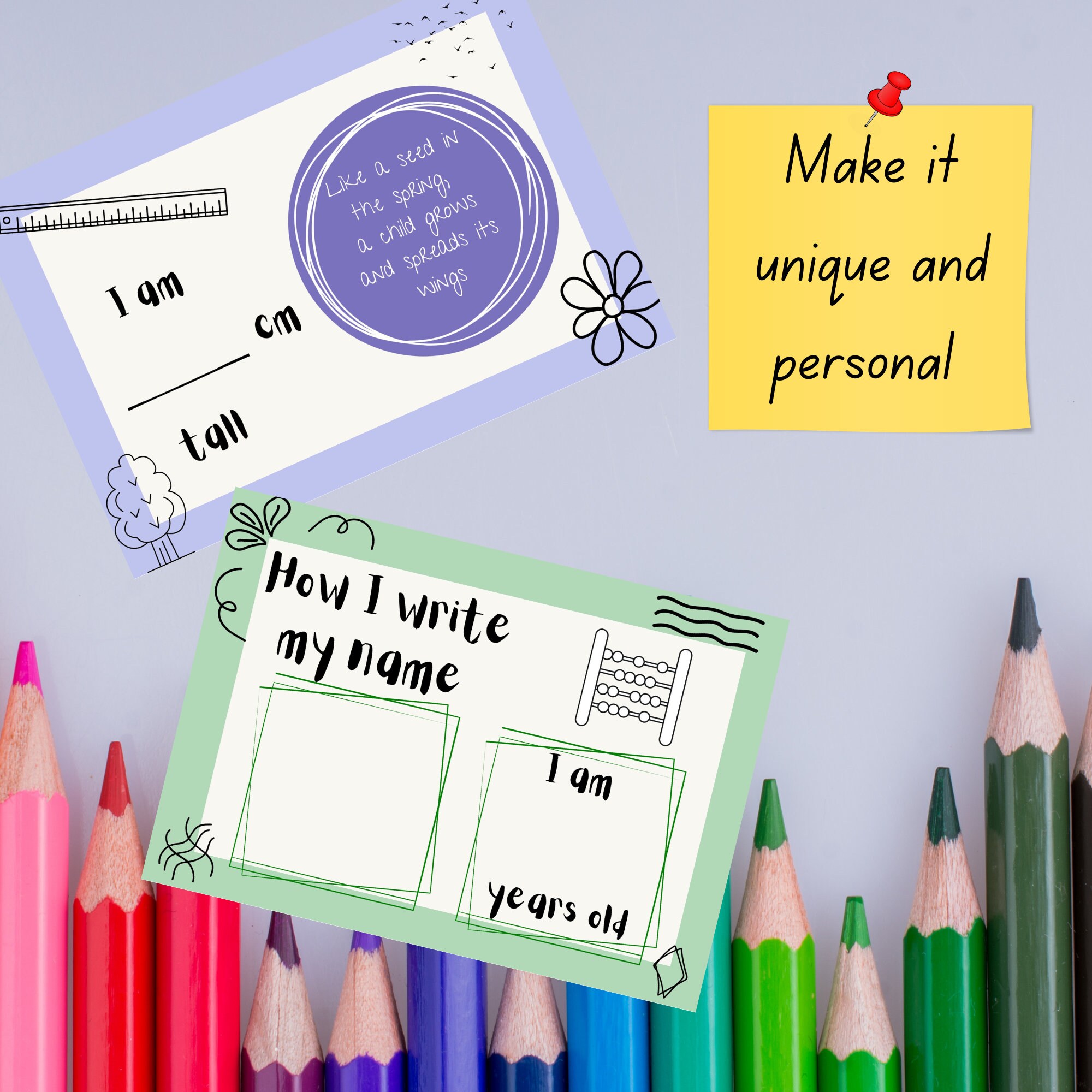 First Day at Kindergarten Memory Book, Editable Kindergarten Memories ...