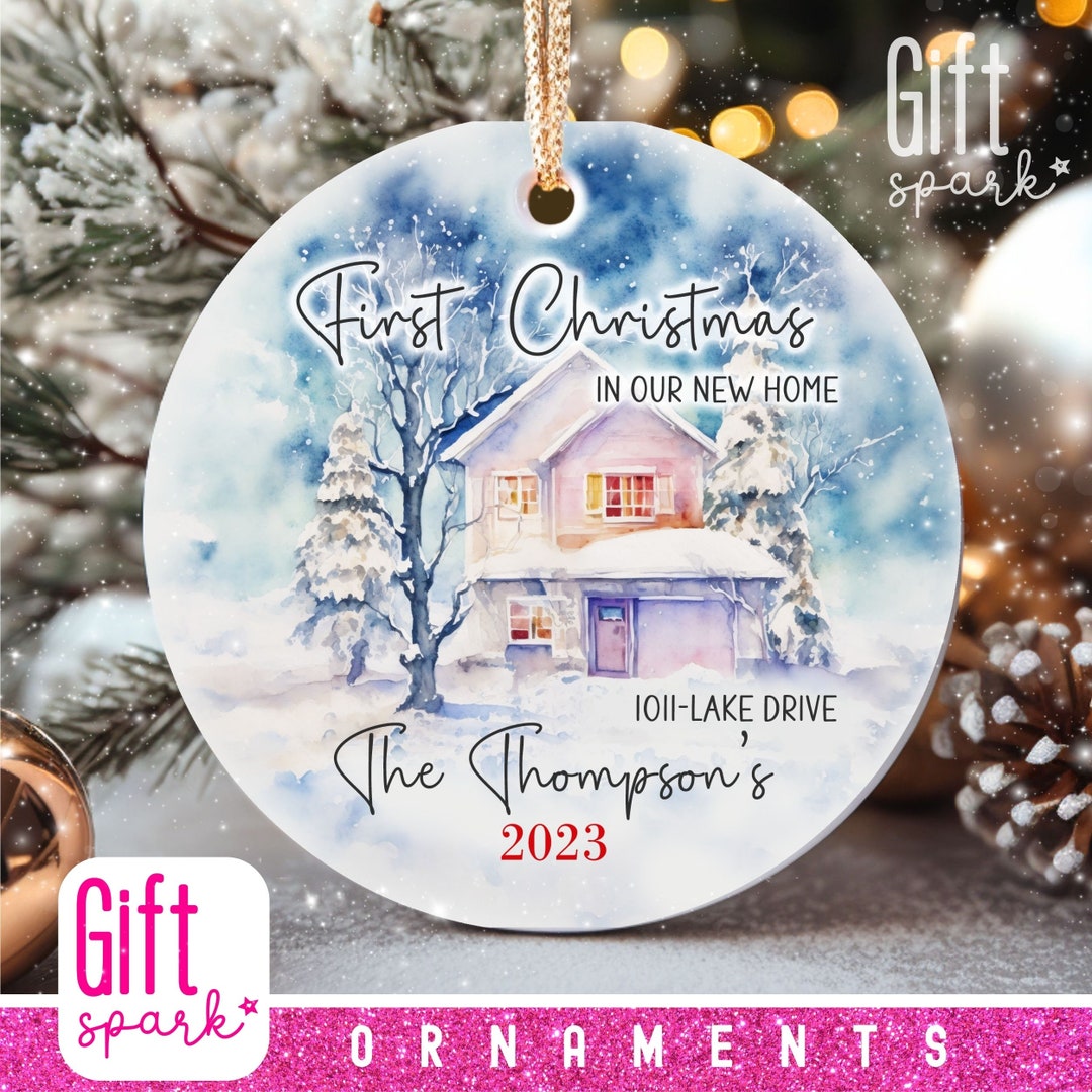 Personalized First House Gift Family Christmas Ornament Family ...