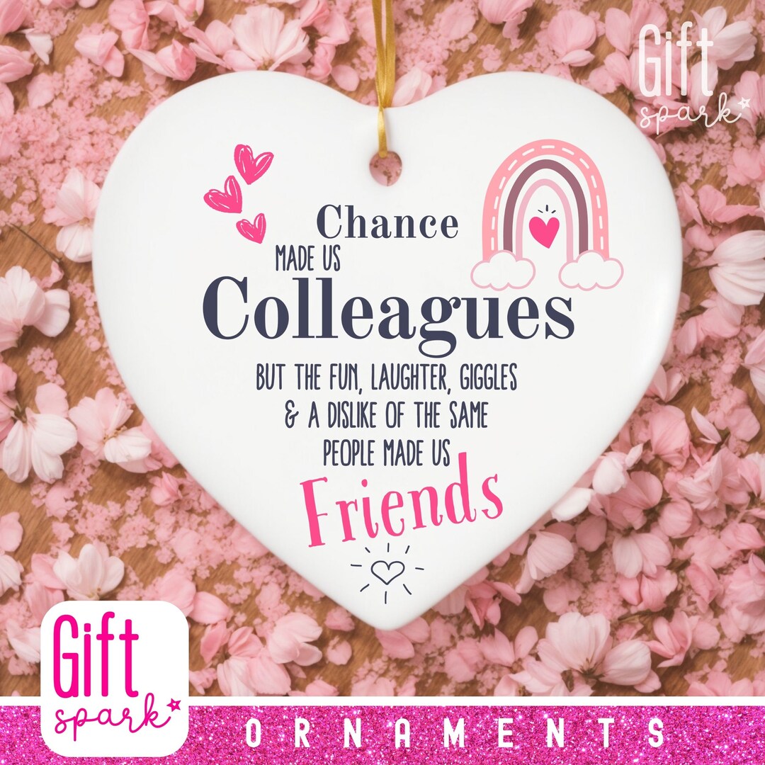 True Friends Are Never Apart Custom Heart Shaped Ceramic Ornament Gift ...