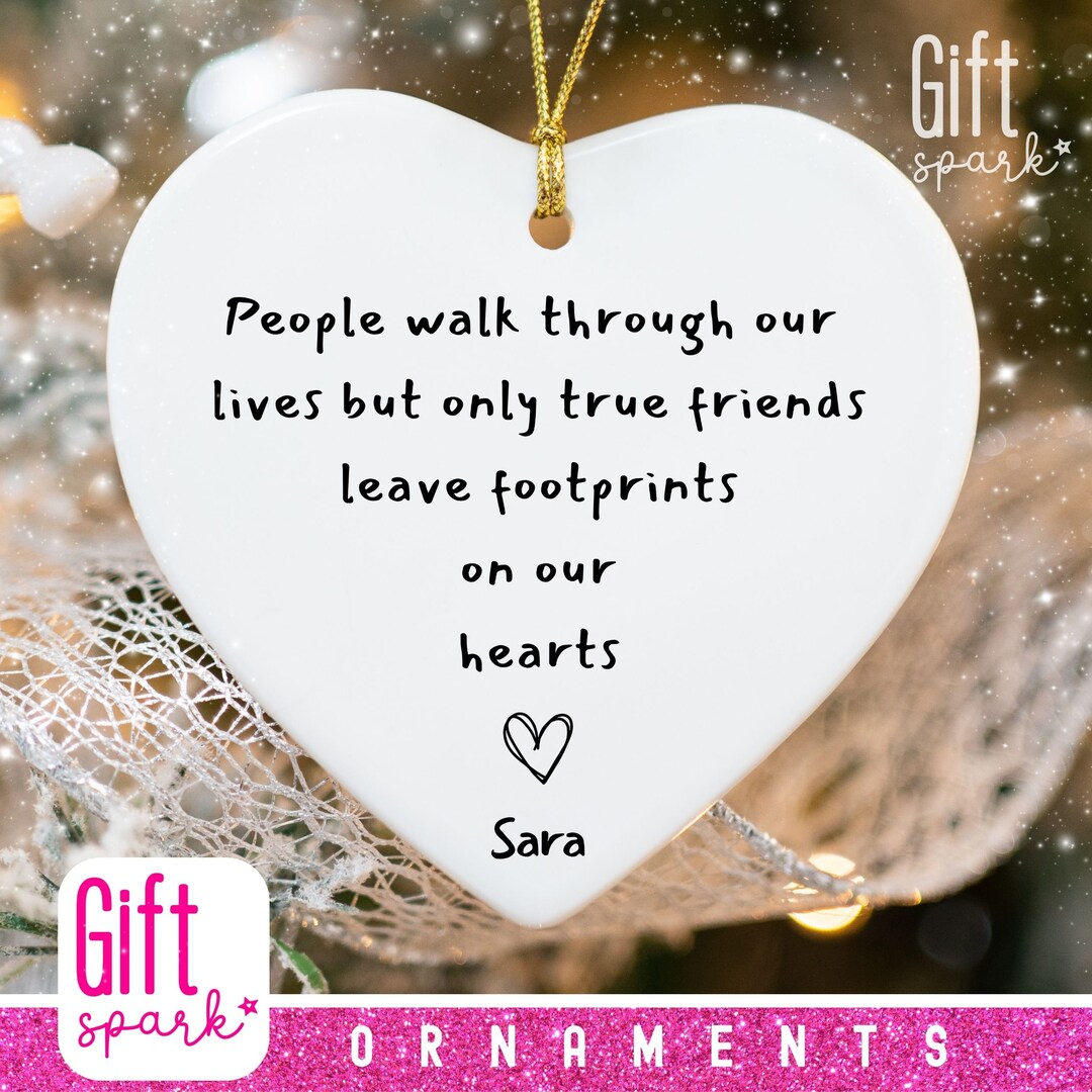 Custom From the Heart Friendship Keepsake Custom Bauble Thank You ...