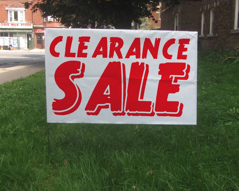 25 Custom Poly Bag Signs One Color With Metal Stake - Etsy