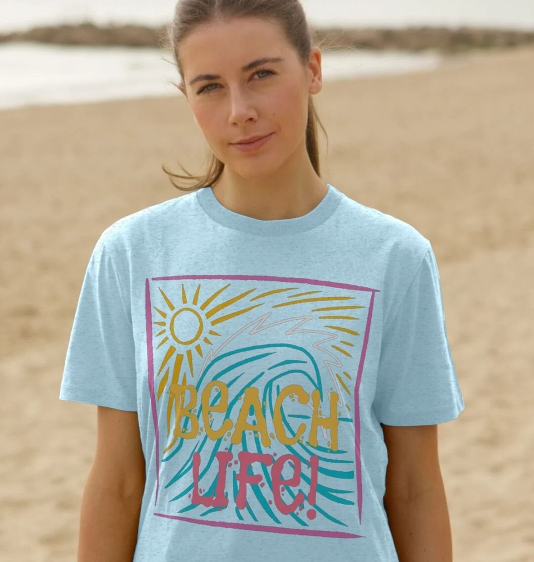 Beach Life - Exclusive Remill Material Unisex Fit Tee Shirt. - Etsy
