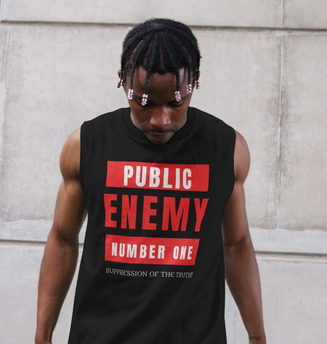 Public Enemy Number One Suppression of the Truth Organic Cotton Vest ...