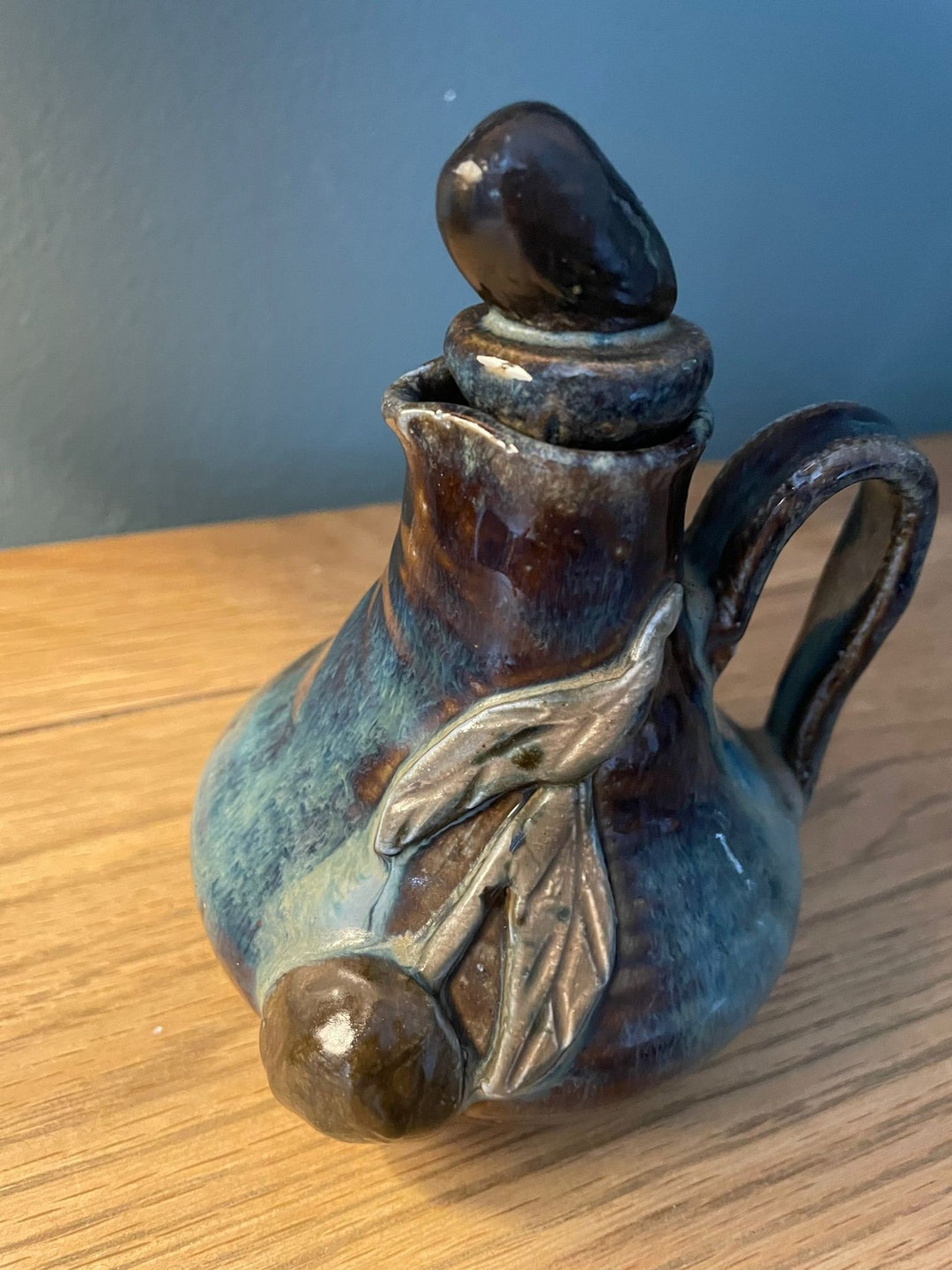 Pottery Olive Oil Jug , Collectors Pottery , Vintage - Etsy