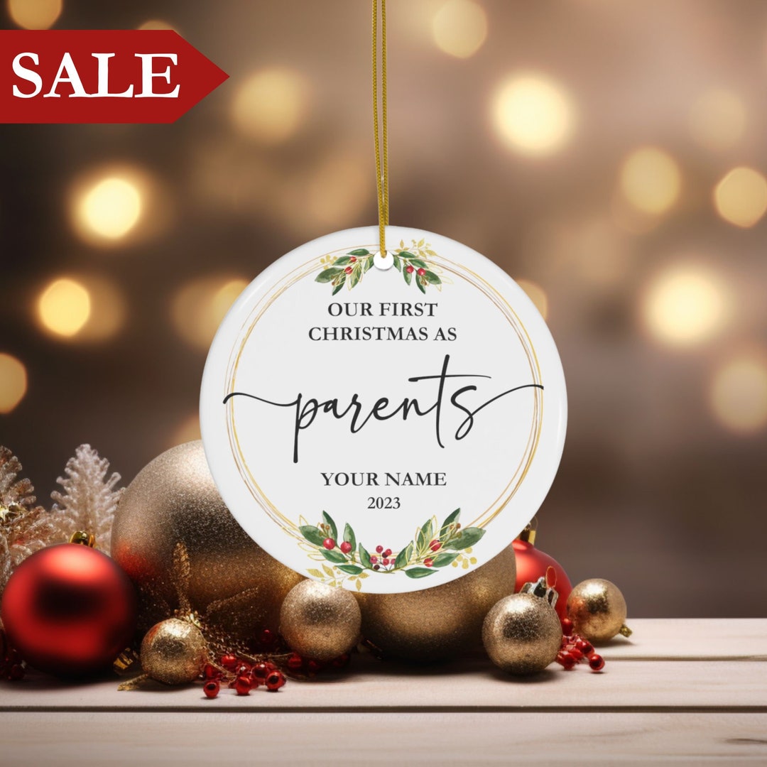 First Christmas as Parents Ornament, First Christmas Parents Keepsake ...