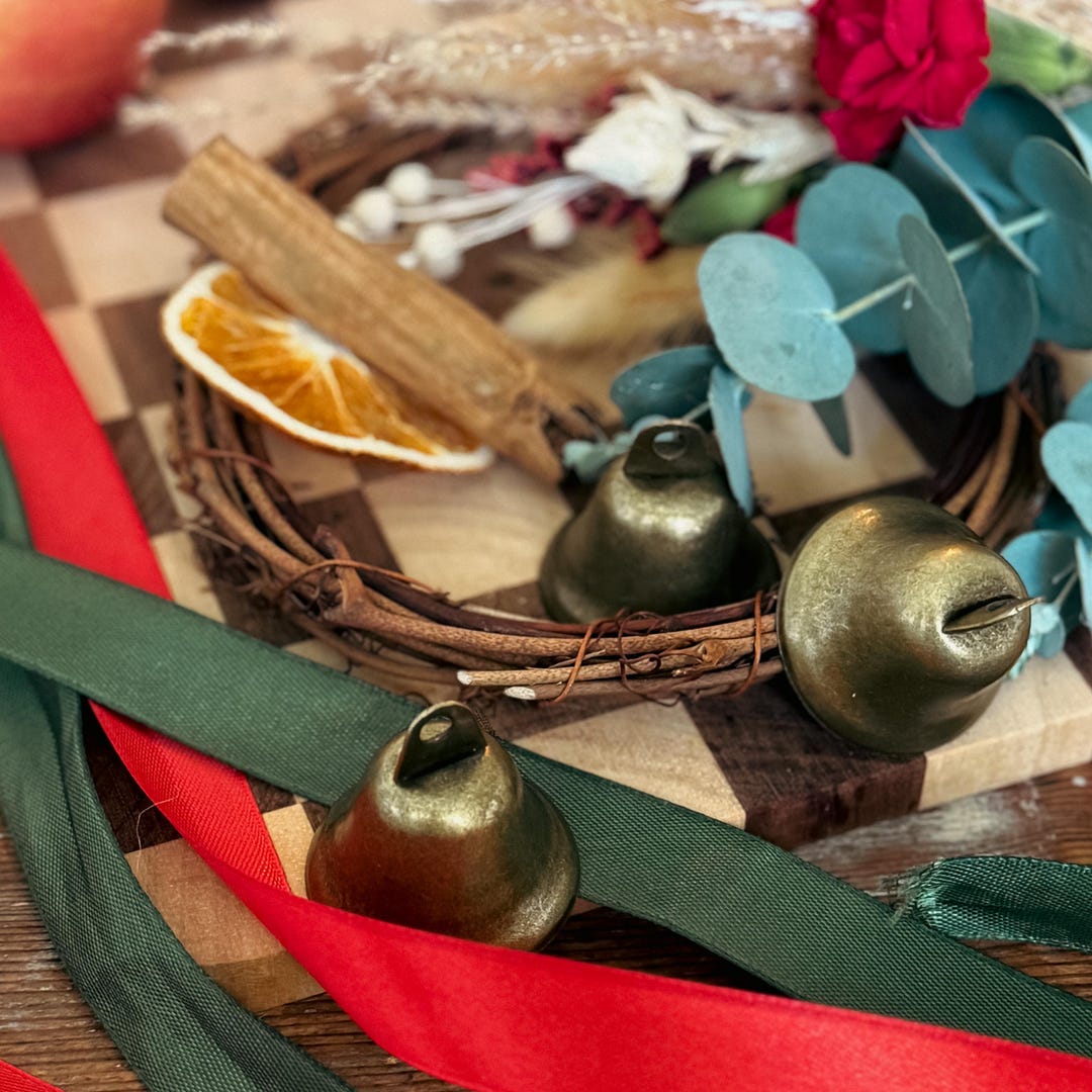 DIY Yule Witch Bells Wreath Kit, Witchcraft, Pagan - Etsy