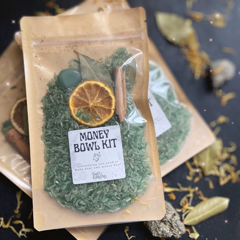 Money Bowl Kit, Witches Altar, Witchcraft, Pagan, Money Spell - Etsy