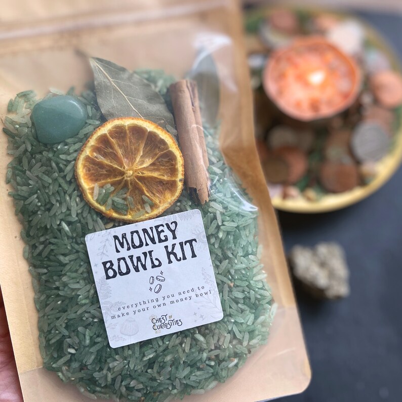 Money Bowl Kit, Witches Altar, Witchcraft, Pagan, Money Spell - Etsy