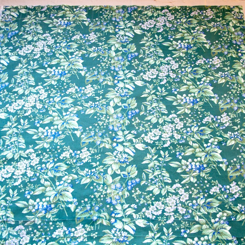 Vintage Laura Ashley BRAMBLE Viridian DRF Cotton, 1989, 1.14M Length - Etsy