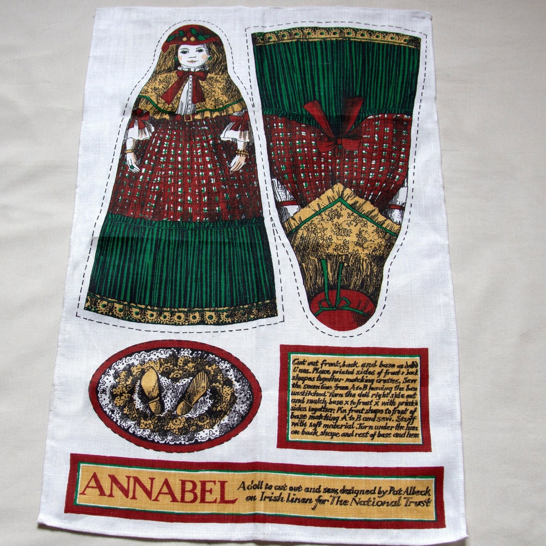 Vintage Pat Albeck - ANNABEL - Tea Towel for National Trust, 1970's ...