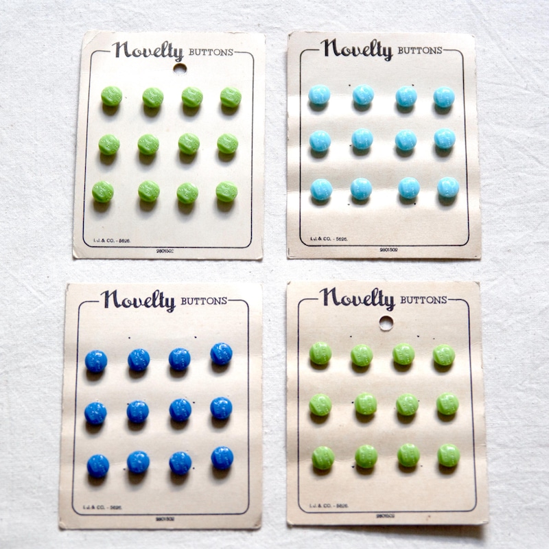 Vintage 1950s Glass Buttons - Etsy UK