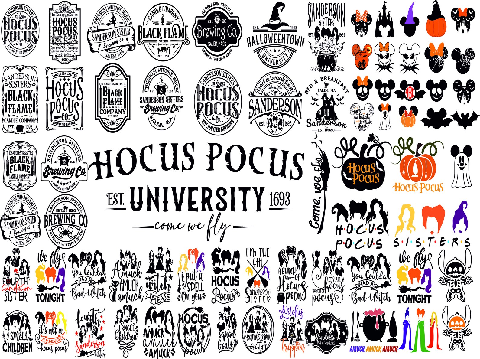 Hocus Pocus SVG Bundle , Sanderson Svg, Sanderson Sisters SVG, Cricut ...