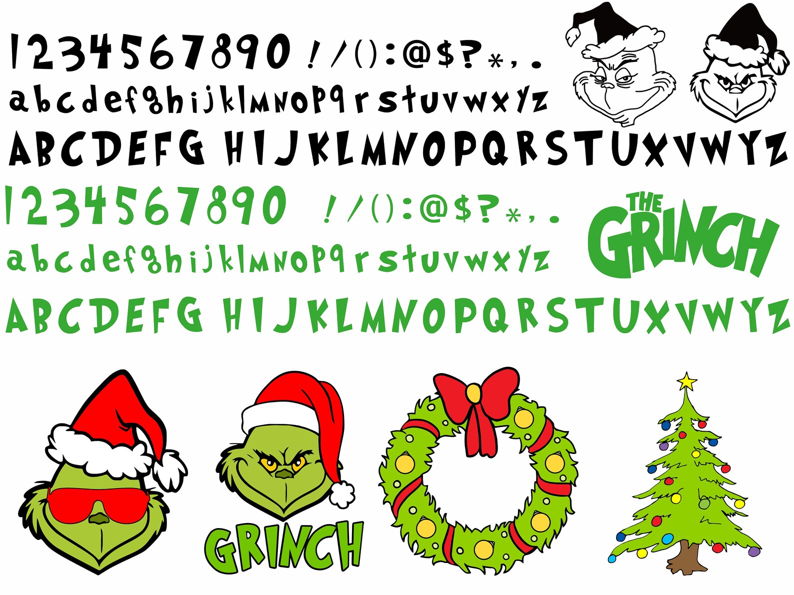 Bundle the Grinc Svg Bundle Layered Item, Clipart, Cricut, Digital ...