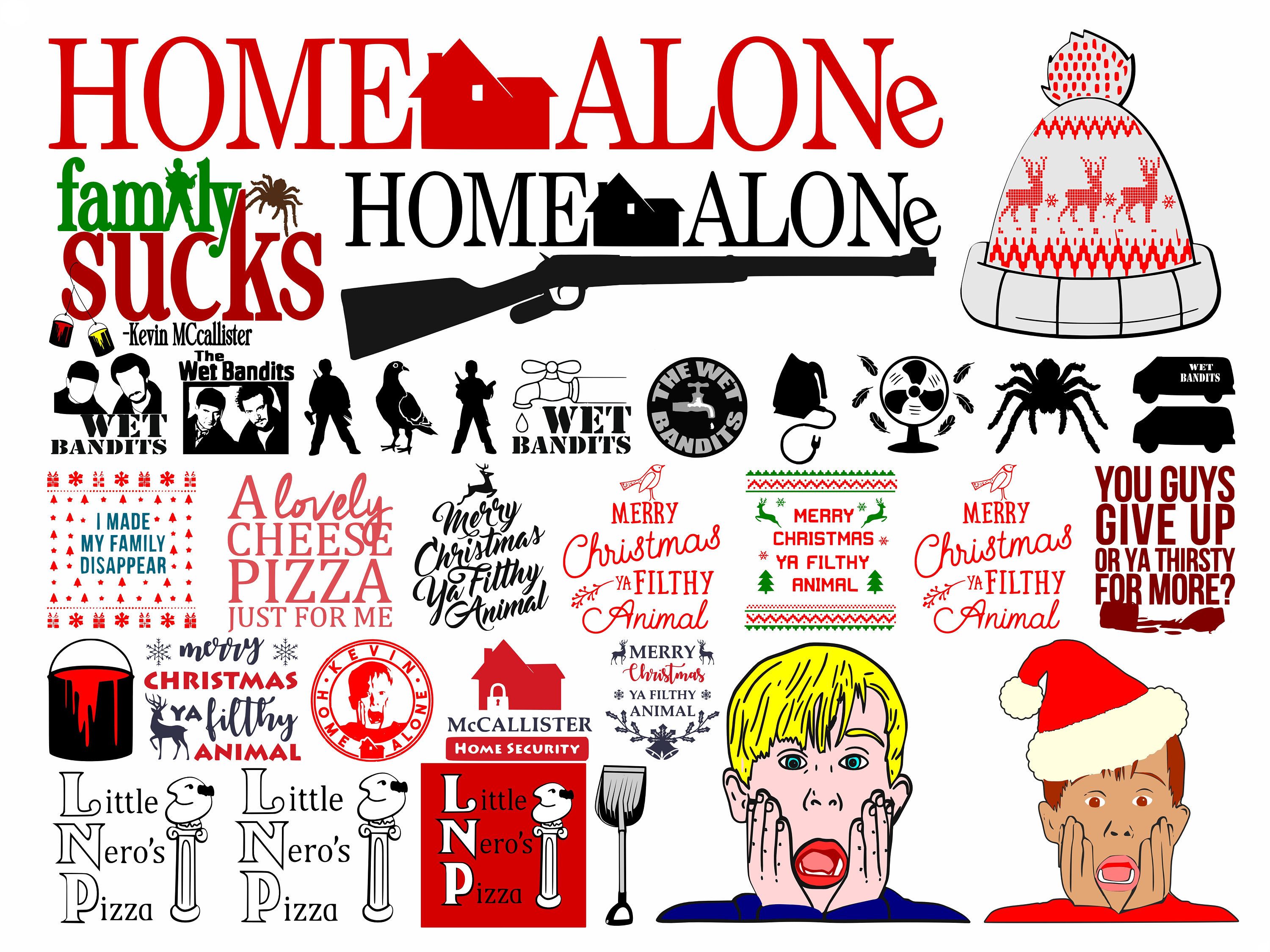 Homee Alonee Svg Bundle, Kevin Svg Bundle, Wet Bandits Svg Bundle ...