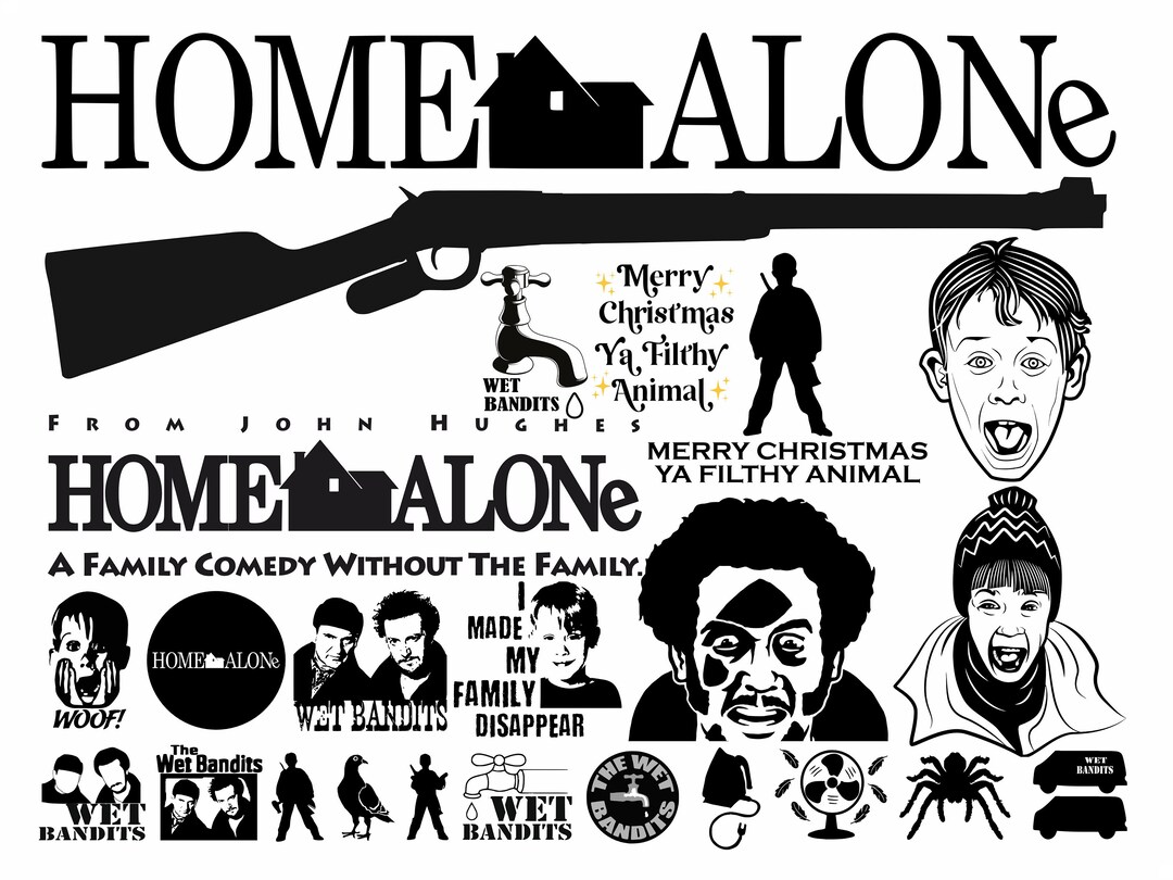 Homee Alonee Svg Bundle, Kevin Svg Bundle, Wet Bandits Svg Bundle ...